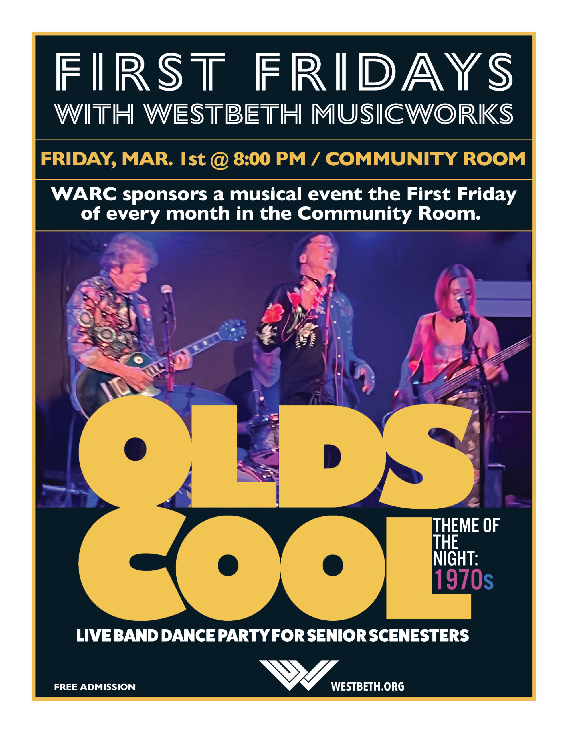 First Friday Music: OLDSCOOL Dance to Music of 70s | Westbeth