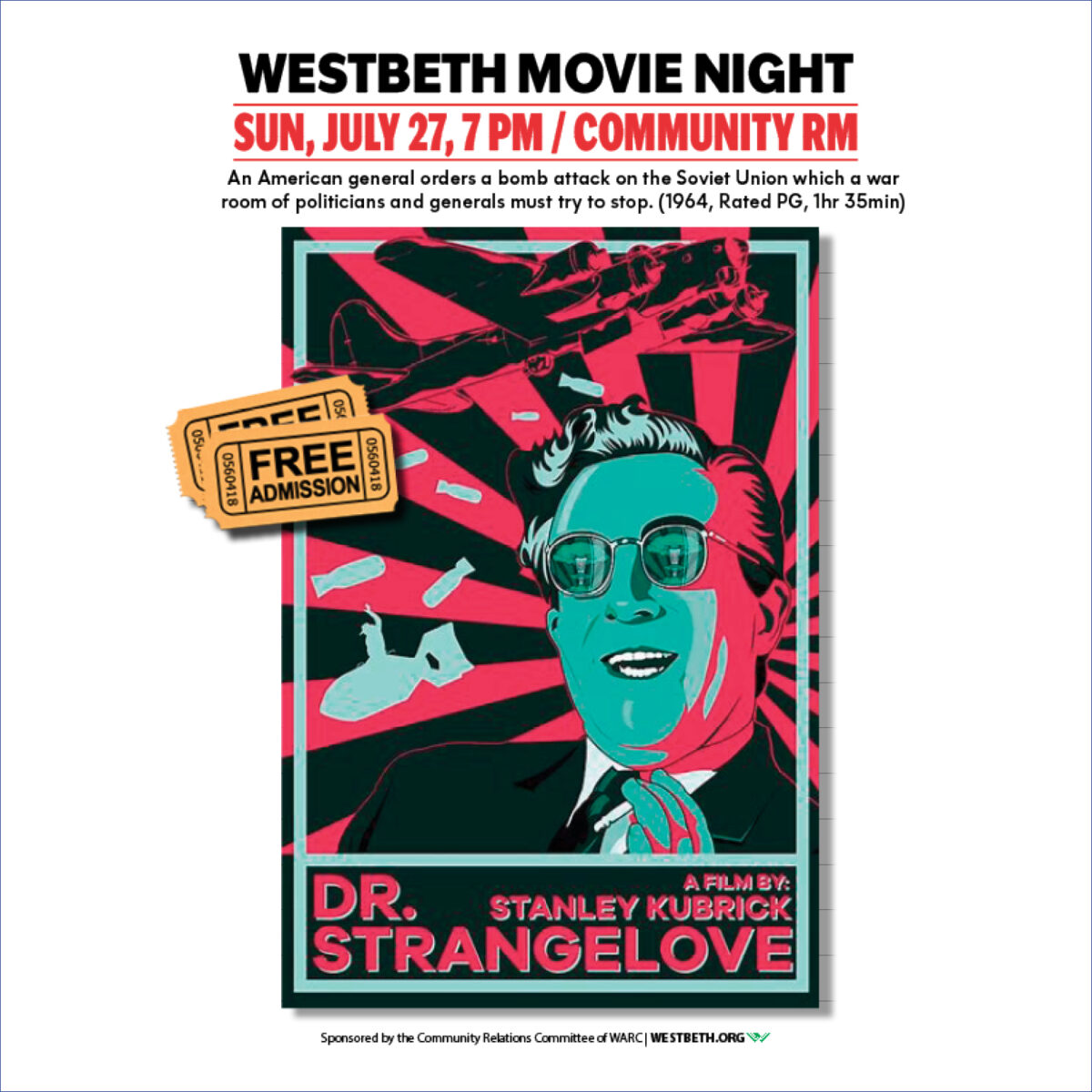 Westbeth Movie Night: Dr Strangelove | Westbeth